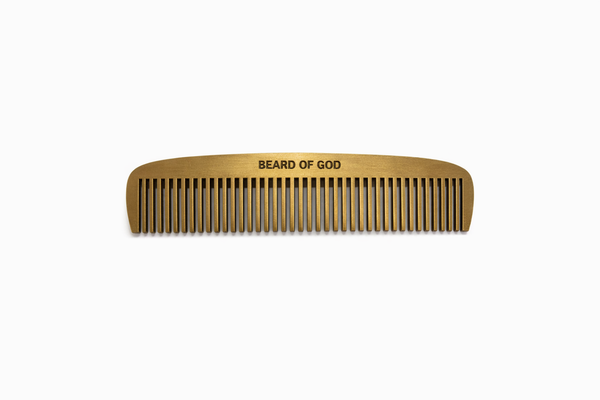 Brass Baron Pocket Comb – Beard & Hair Styling On the Go | Beard of God