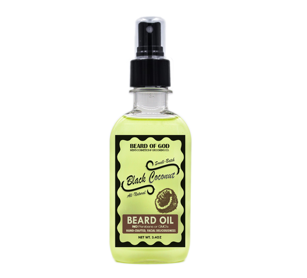 Black Coconut Beard Oil | Tropical Comfort for the Modern Gentleman ...