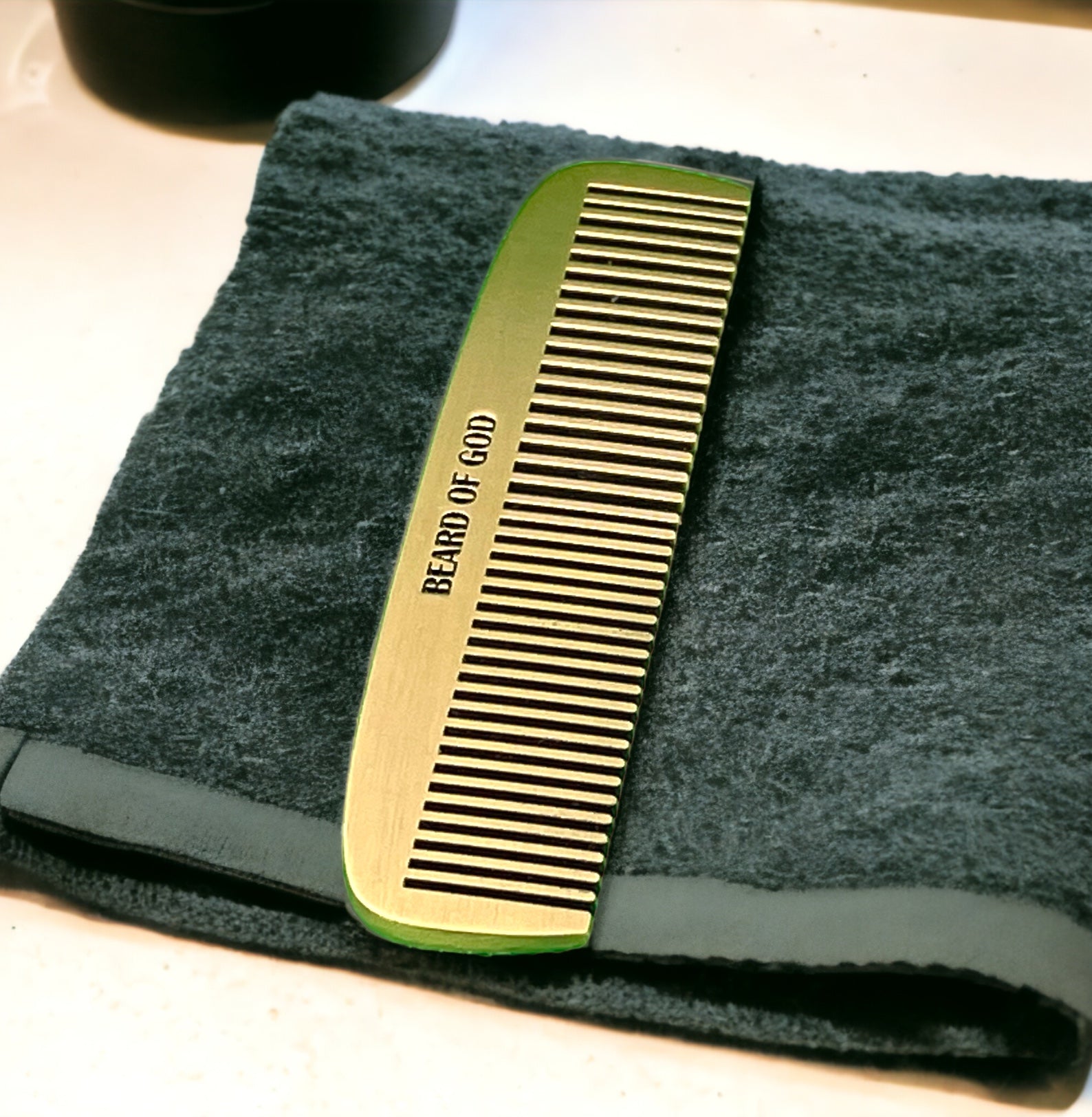 Antique Golden-Brass Pocket Comb - Heavy Duty - Glides Smooth – Beard ...
