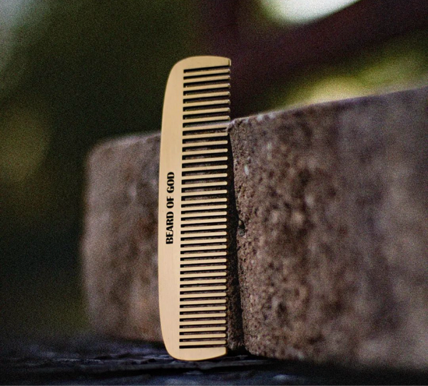 Brass Baron Pocket Comb – Beard & Hair Styling On the Go | Beard of God